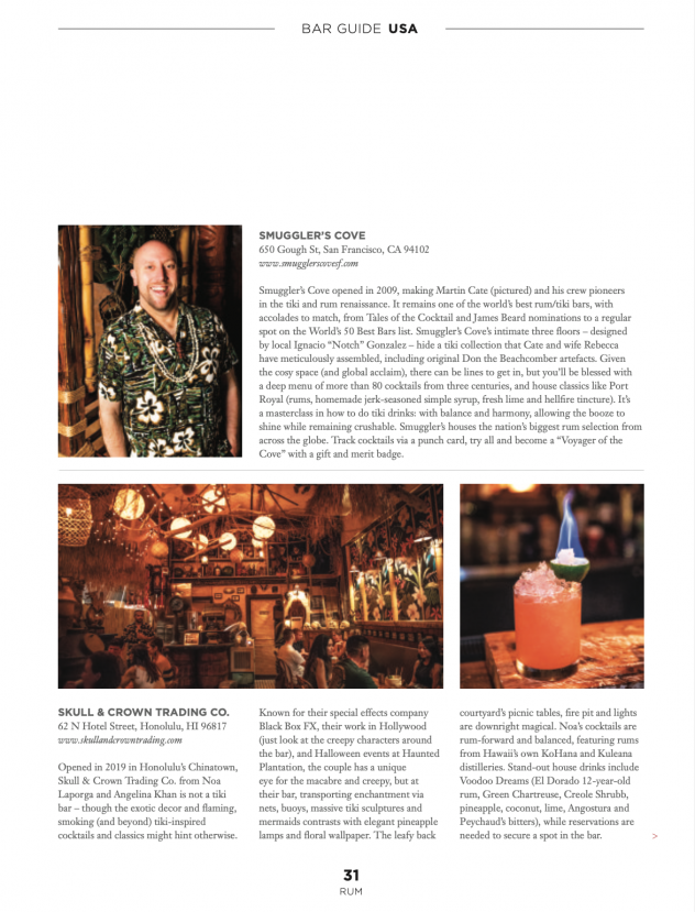 Rum Magazine: United States of Sugarcane — 8 U.S. Rum Bars – The ...