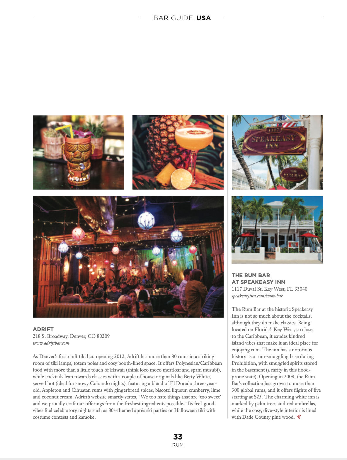 Rum Magazine: United States of Sugarcane — 8 U.S. Rum Bars – The ...